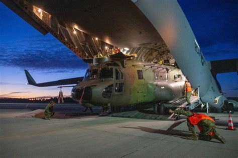 Canada Bolsters NATO Frontline: Two CH-147 Chinook Helicopters Arrive ...